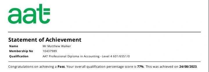 Matt Walker (ACICM) (MAAT) on LinkedIn: glad to have finally completed ... Matt Walker (ACICM) (MAAT) on LinkedIn: glad to have finally completed ...