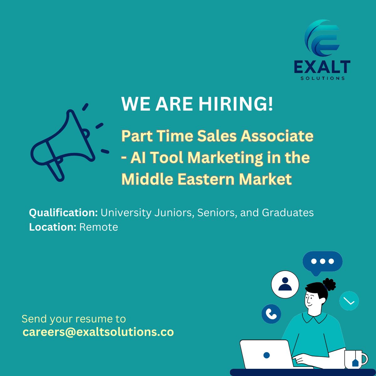 Exalt Solutions on LinkedIn: #hiring #sales #ai #opportunity # ... Exalt Solutions on LinkedIn: #hiring #sales #ai #opportunity # ...