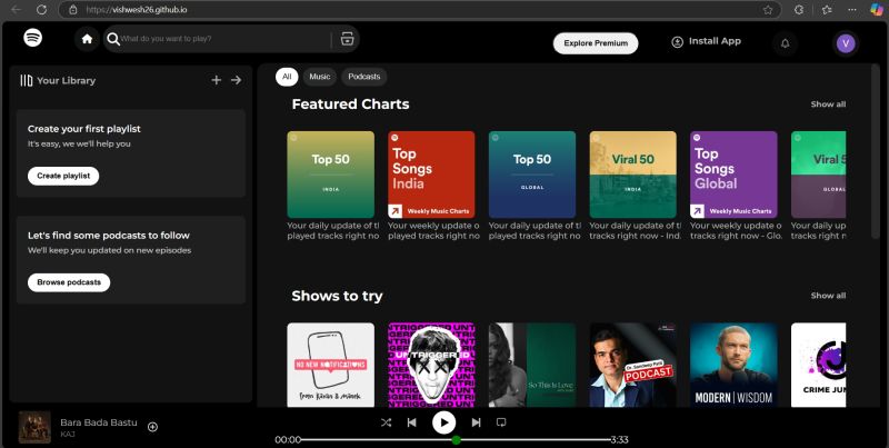 #webdevelopment #html #css #spotifyclone #firstproject #learningbydoing ... #webdevelopment #html #css #spotifyclone #firstproject #learningbydoing ...