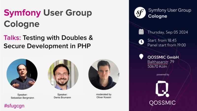 QOSSMIC on LinkedIn: 🔔 Just 2 days until Symfony User Group Cologne ... QOSSMIC on LinkedIn: 🔔 Just 2 days until Symfony User Group Cologne ...
