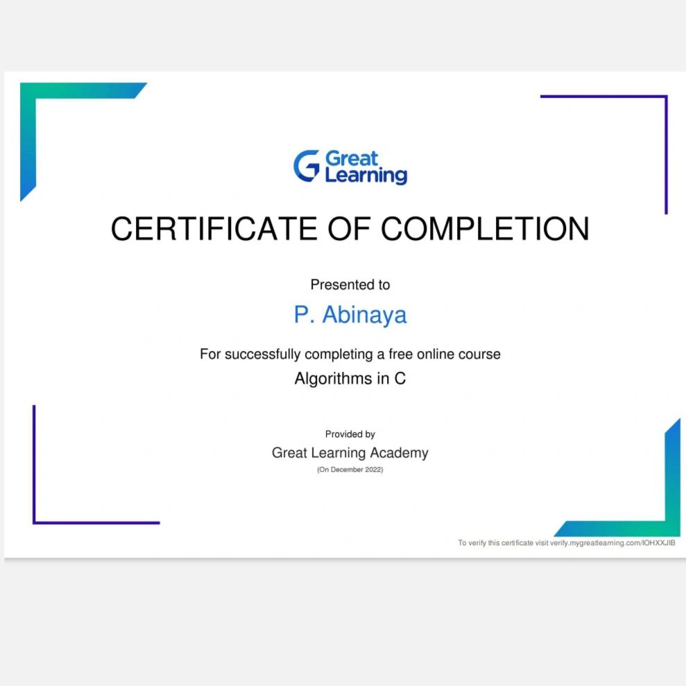 Abinaya P on LinkedIn: #cprogramming #algorithms #codingjourney # ... Abinaya P on LinkedIn: #cprogramming #algorithms #codingjourney # ...