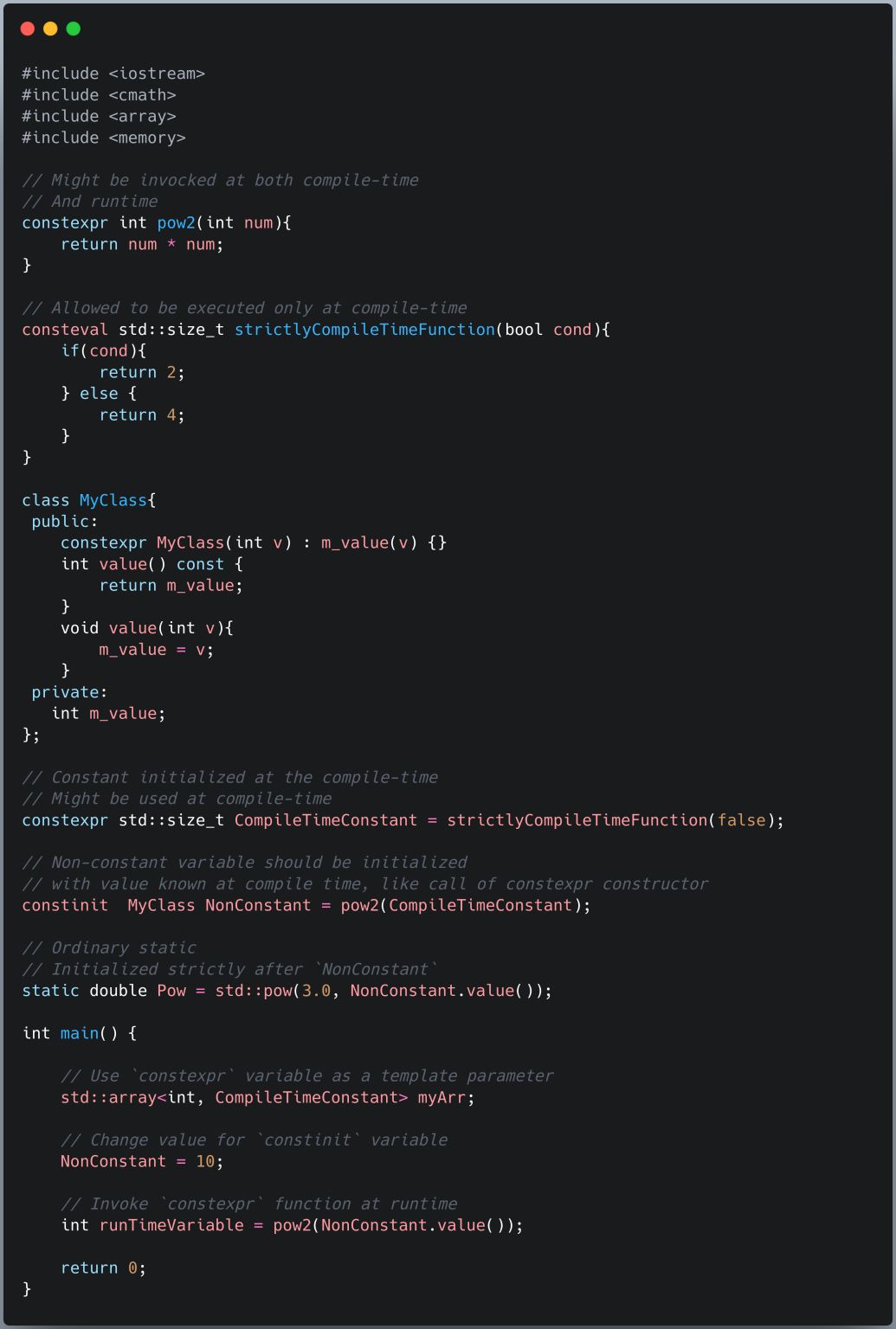𝐜𝐨𝐧𝐬𝐭𝐞𝐱𝐩𝐫, 𝐜𝐨𝐧𝐬𝐭𝐞𝐯𝐚𝐥 𝐚𝐧𝐝 𝐜𝐨𝐧𝐬𝐭𝐢𝐧𝐢𝐭 C++… | Nikolai Kutiavin | 23 comments 𝐜𝐨𝐧𝐬𝐭𝐞𝐱𝐩𝐫, 𝐜𝐨𝐧𝐬𝐭𝐞𝐯𝐚𝐥 𝐚𝐧𝐝 𝐜𝐨𝐧𝐬𝐭𝐢𝐧𝐢𝐭 C++… | Nikolai Kutiavin | 23 comments