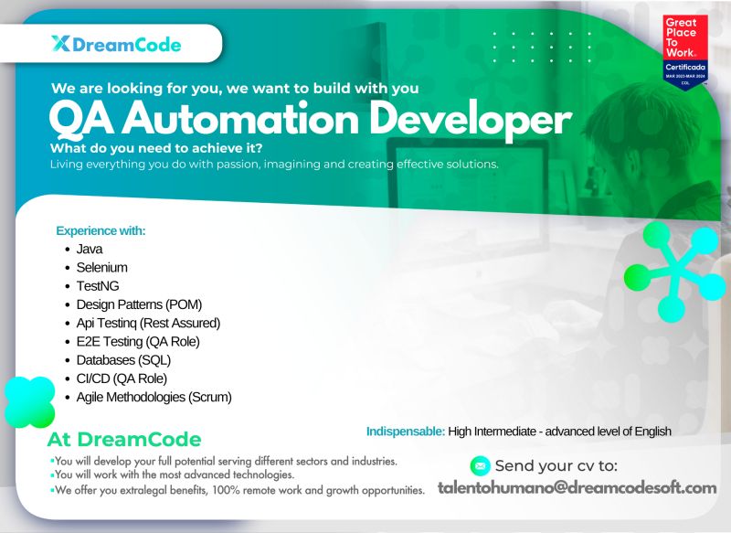 DreamCode Hiring Team on LinkedIn: #qaautomation #qaengineer #qatester ... DreamCode Hiring Team on LinkedIn: #qaautomation #qaengineer #qatester ...