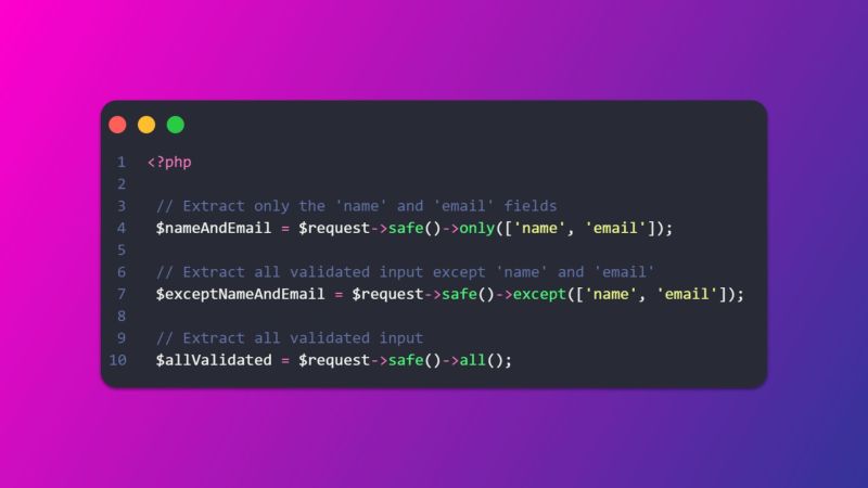 Laravel's safe() method for data extraction | ADIL Radidi posted on the ... Laravel's safe() method for data extraction | ADIL Radidi posted on the ...