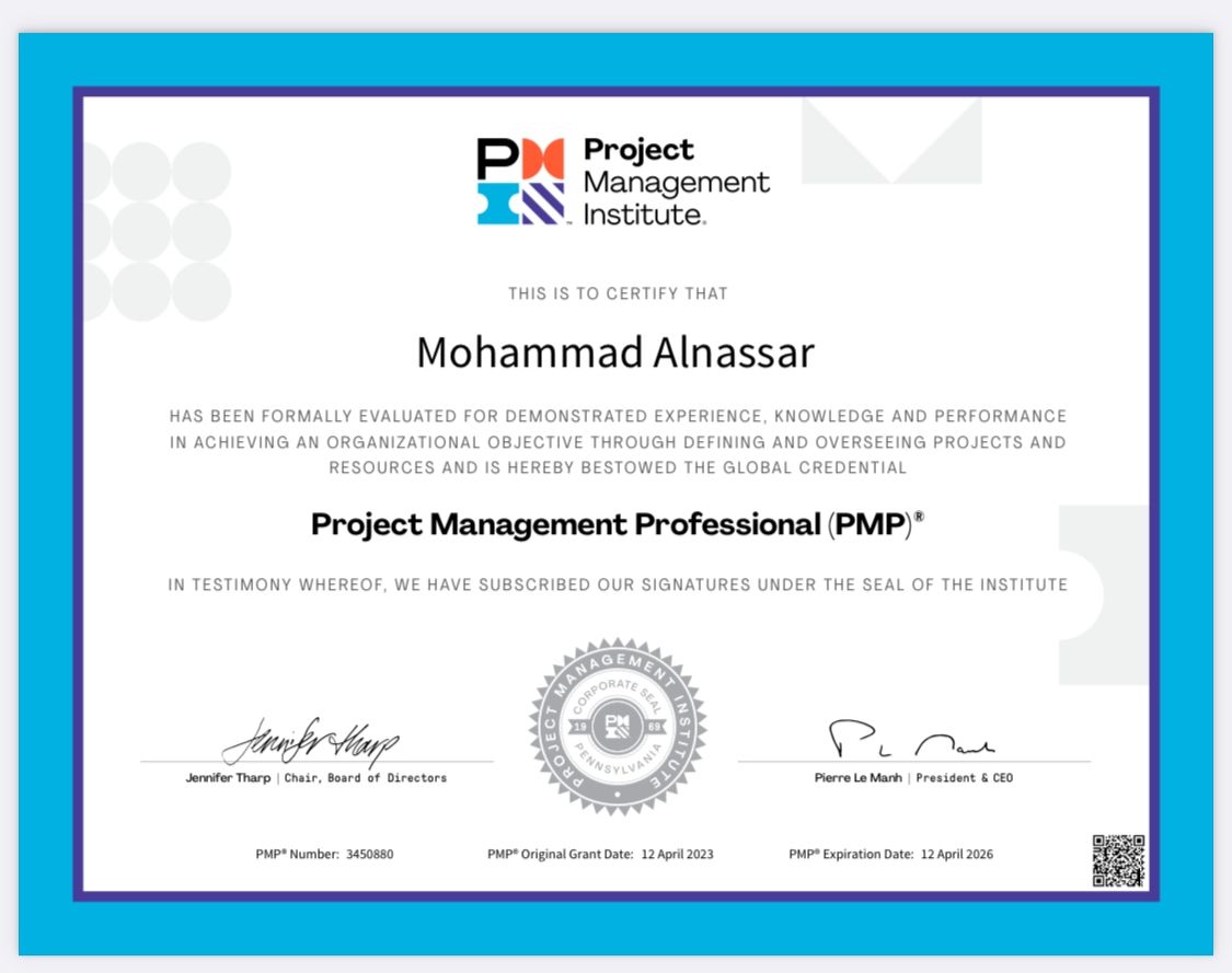 Today i’m Officially certified Project Manager (PMP) | Mohammad ... Today i’m Officially certified Project Manager (PMP) | Mohammad ...