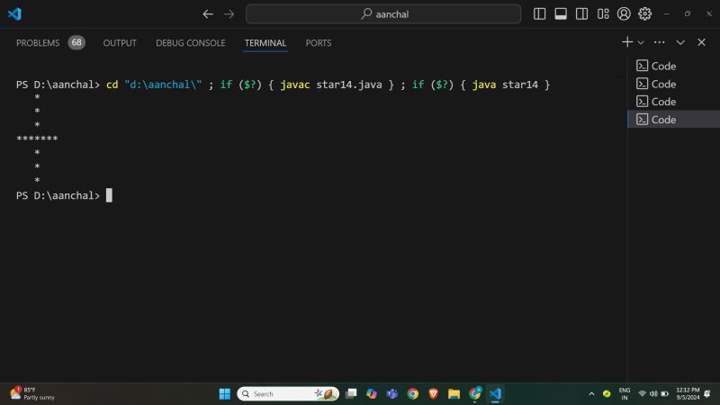 Aanchal Verma on LinkedIn: #java #starpatternchallenge #day14 # ... Aanchal Verma on LinkedIn: #java #starpatternchallenge #day14 # ...