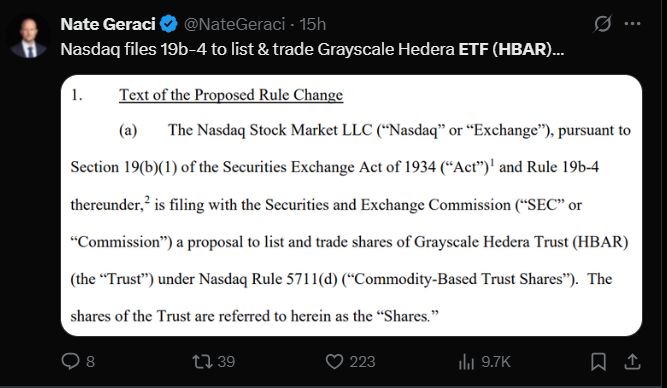 Ebo Victor on LinkedIn: #hbar #hbar #crypto #etf Ebo Victor on LinkedIn: #hbar #hbar #crypto #etf