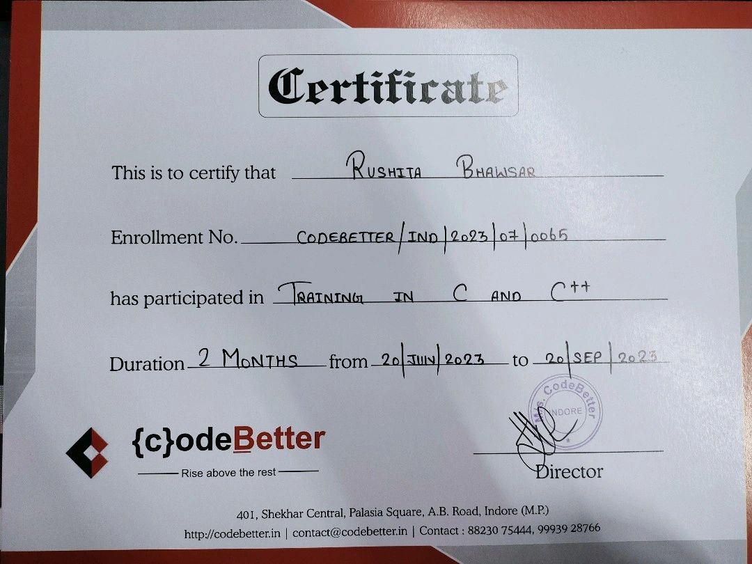 Rushita Bhawsar on LinkedIn: #codebetter #c #developer #clanguageb Rushita Bhawsar on LinkedIn: #codebetter #c #developer #clanguageb