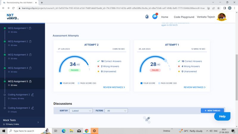 Venkata Tejesh Dumpala on LinkedIn: #connections #nxtwave #ccbpian # ... Venkata Tejesh Dumpala on LinkedIn: #connections #nxtwave #ccbpian # ...