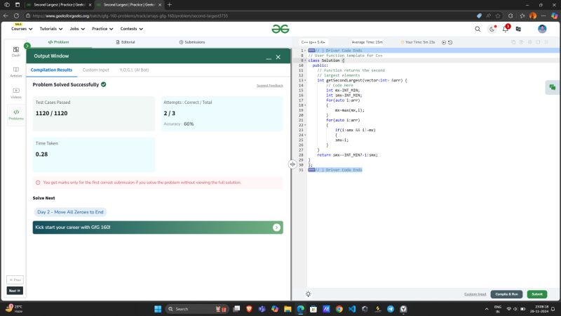 Amit Mondal on LinkedIn: #gfgchallenge #day1 #codingjourney #gfg160 # ... Amit Mondal on LinkedIn: #gfgchallenge #day1 #codingjourney #gfg160 # ...