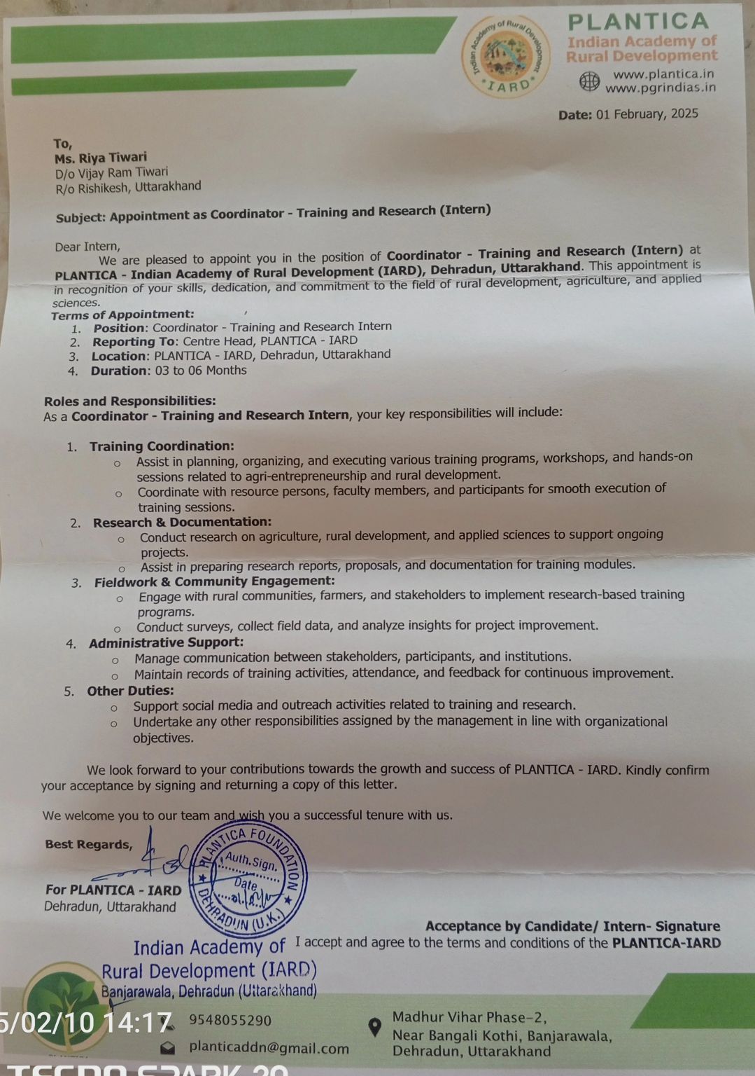 I am happy to share that I am appointed as an Coordinator - Training ... I am happy to share that I am appointed as an Coordinator - Training ...