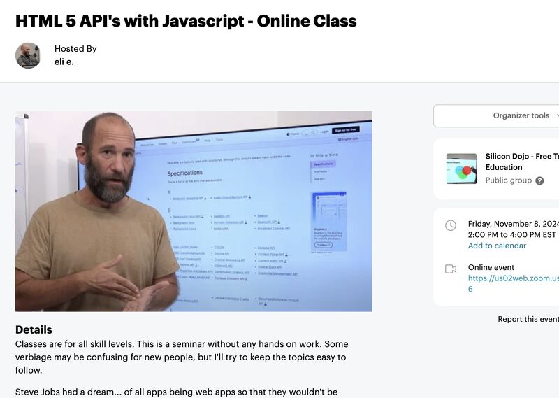 Eli Etherton on LinkedIn: #html5 #api #javascript Eli Etherton on LinkedIn: #html5 #api #javascript
