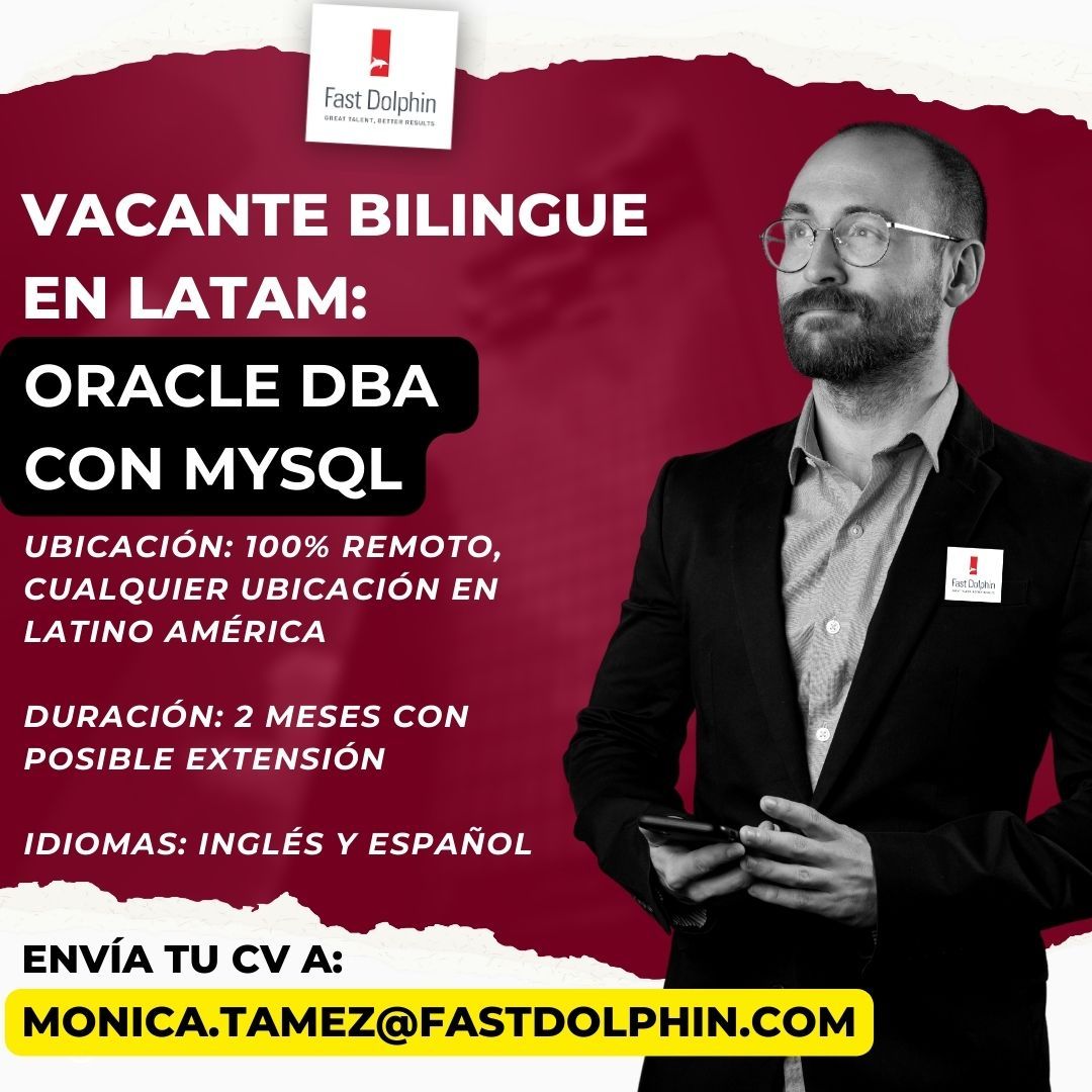 Nancy Cardona on LinkedIn: #oracle #mysqldba #oracledatabase #remotejob Nancy Cardona on LinkedIn: #oracle #mysqldba #oracledatabase #remotejob