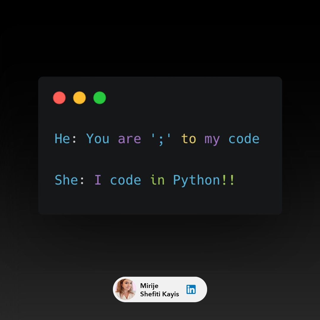 Mirije Shefiti Kayis on LinkedIn: #python #coding #programmer # ... Mirije Shefiti Kayis on LinkedIn: #python #coding #programmer # ...