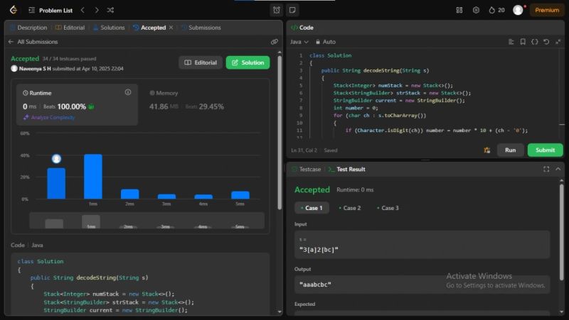 #leetcode #100daysofcode #day49 #decodestring #stack #dsa | Naveenya ... #leetcode #100daysofcode #day49 #decodestring #stack #dsa | Naveenya ...