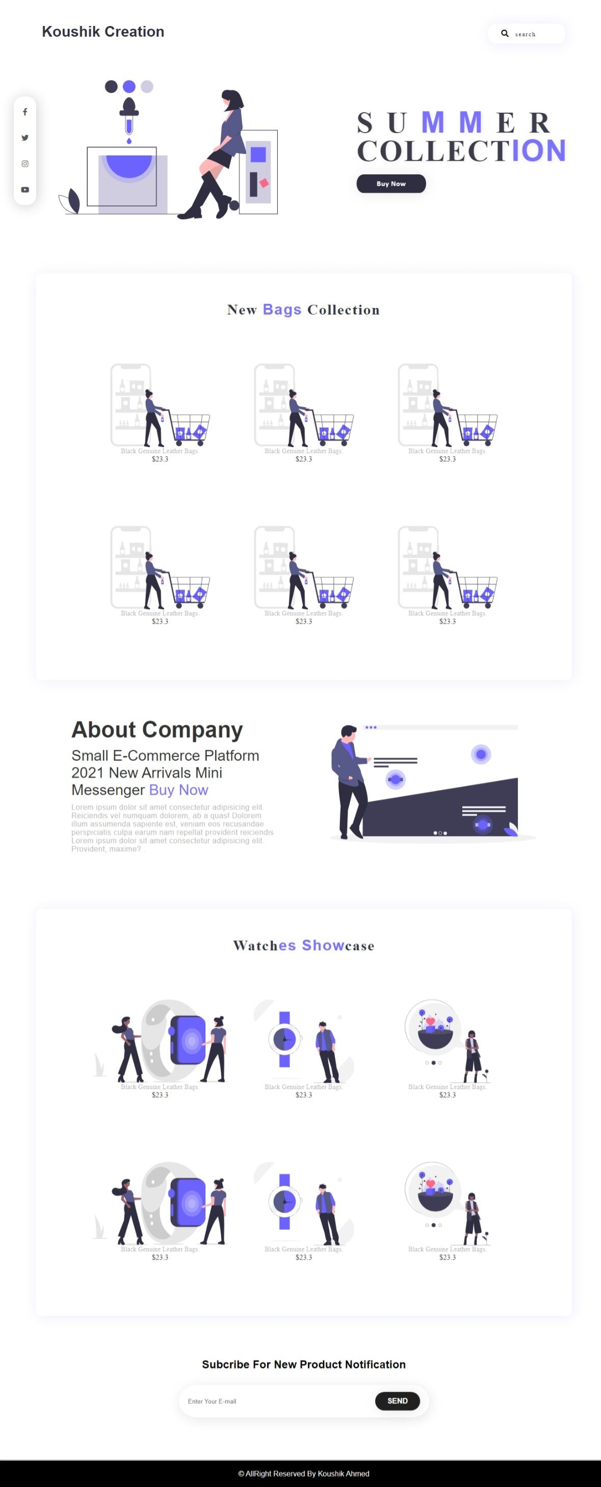Koushik Ahmed on LinkedIn: E-Commerce website Using Html CSS Koushik Ahmed on LinkedIn: E-Commerce website Using Html CSS