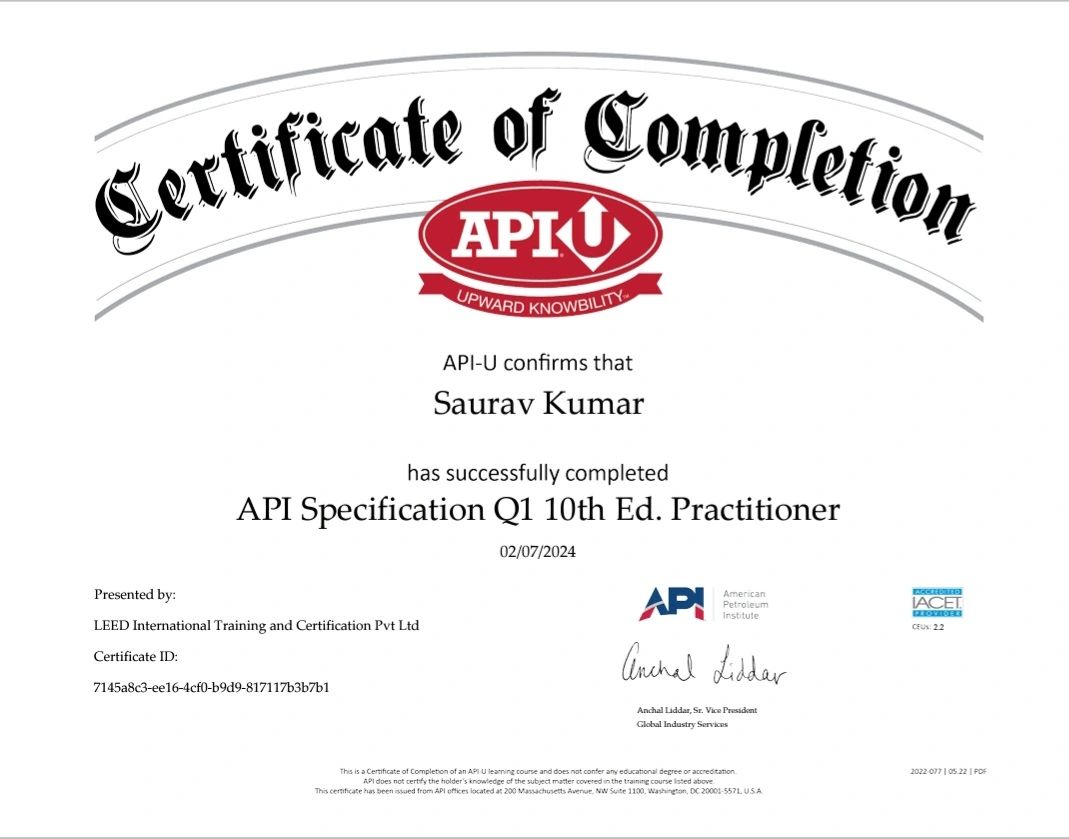 Saurav Kumar on LinkedIn: #api #careergoals #oilandgas | 14 comments Saurav Kumar on LinkedIn: #api #careergoals #oilandgas | 14 comments