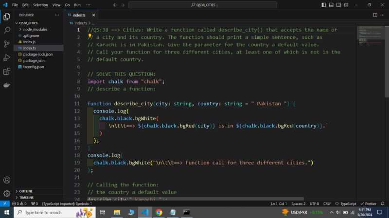 Sana Faisal on LinkedIn: #typescript #programming #cities #geography Sana Faisal on LinkedIn: #typescript #programming #cities #geography