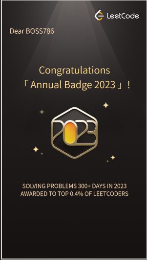 Vishal Ansari on LinkedIn: #leetcode #annualbadge2023 #problemsolving # ... Vishal Ansari on LinkedIn: #leetcode #annualbadge2023 #problemsolving # ...