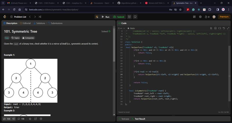 Day2 of #180daysofcodechallenge: Symmetric Binary Tree | Dipika Gandash ... Day2 of #180daysofcodechallenge: Symmetric Binary Tree | Dipika Gandash ...