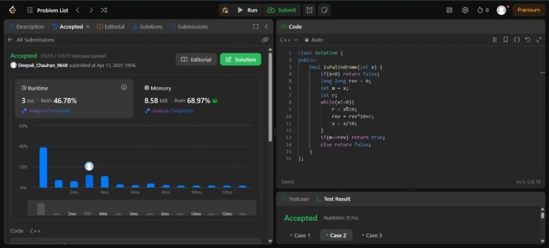#day126 #palindromenumber #leetcode #dsa #problemsolving #200daysofcode ... #day126 #palindromenumber #leetcode #dsa #problemsolving #200daysofcode ...