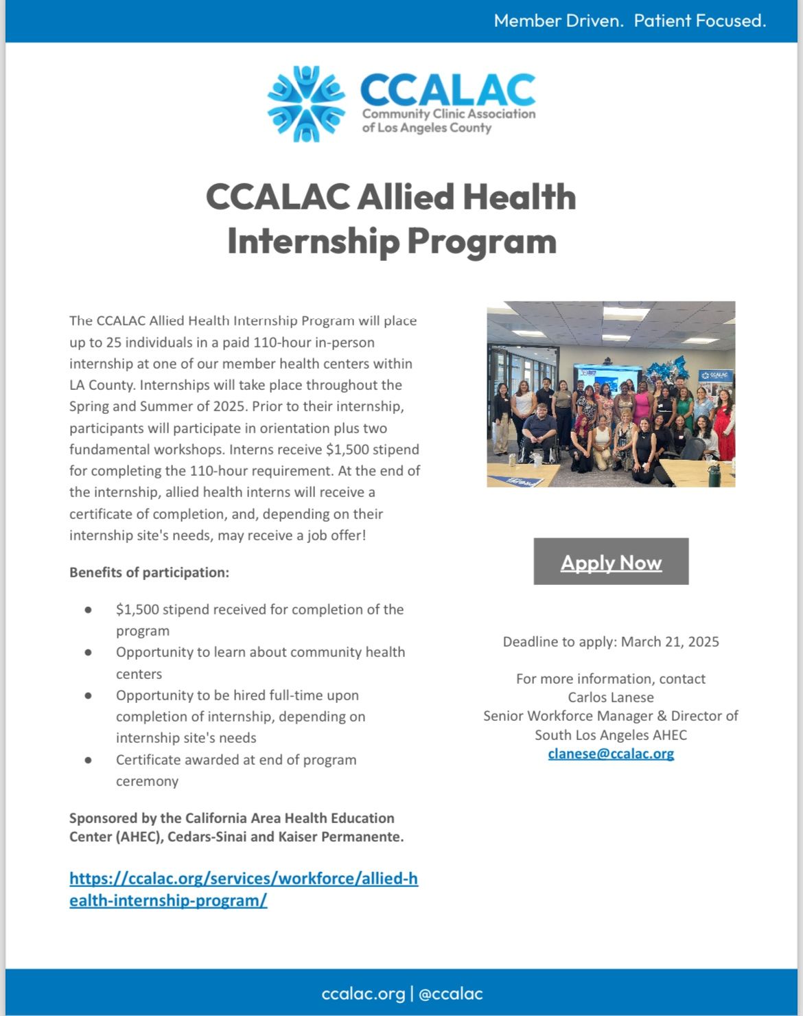 Alexander Gil on LinkedIn: Applications are open for CCALAC’s 2025 ... Alexander Gil on LinkedIn: Applications are open for CCALAC’s 2025 ...
