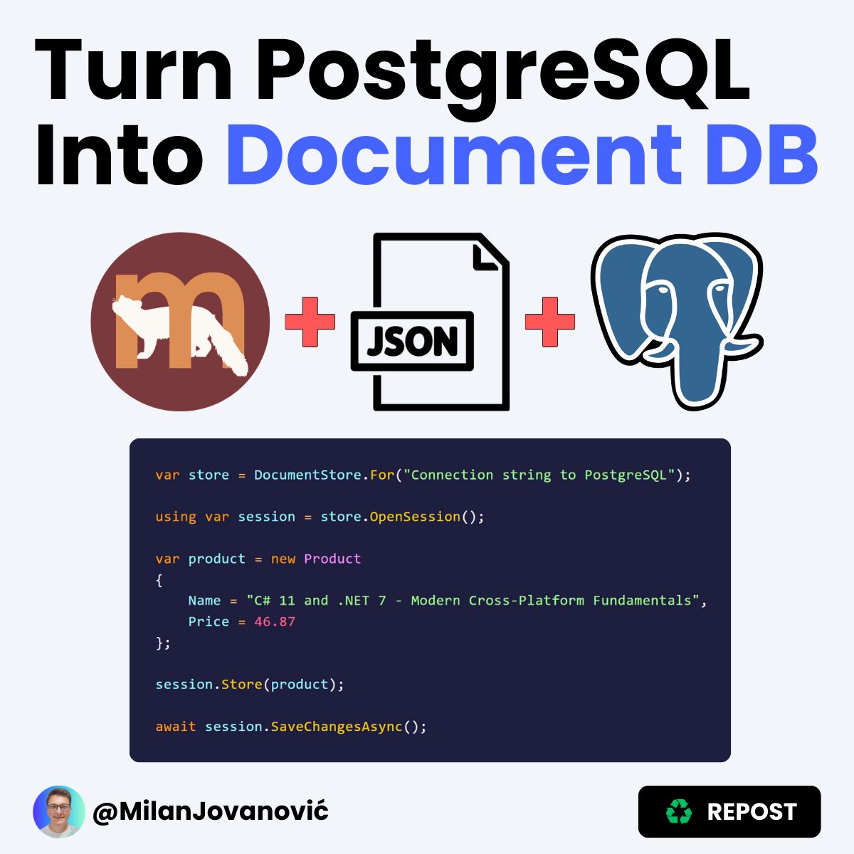 Milan Jovanovic Tech on LinkedIn: PostgreSQL is an object-relational ... Milan Jovanovic Tech on LinkedIn: PostgreSQL is an object-relational ...