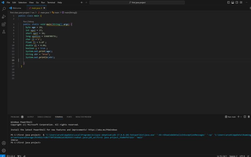 Arun Bishnoi on LinkedIn: Day 3 of coading in java . Literals in Java Arun Bishnoi on LinkedIn: Day 3 of coading in java . Literals in Java