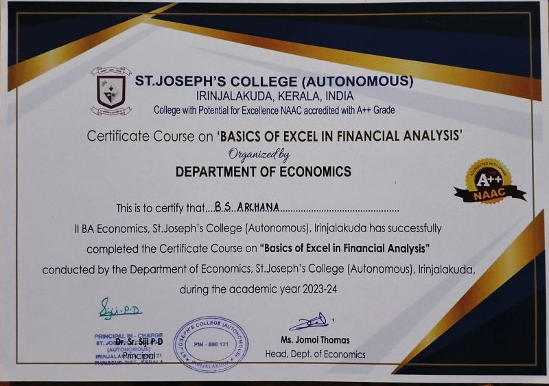 Archana Sajeev on LinkedIn: Successfully completed the certificate ... Archana Sajeev on LinkedIn: Successfully completed the certificate ...