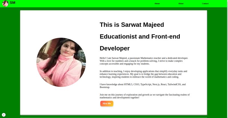 Sarwat Majeed on LinkedIn: #giaic #codingjourney #nextjs #tailwindcss # ... Sarwat Majeed on LinkedIn: #giaic #codingjourney #nextjs #tailwindcss # ...