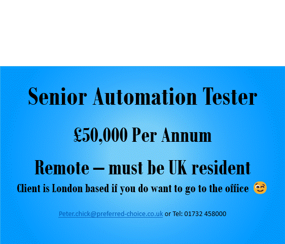Peter Chick on LinkedIn: #tester #automation #automationtester # ... Peter Chick on LinkedIn: #tester #automation #automationtester # ...