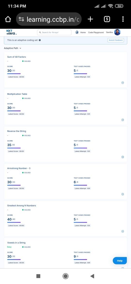Savitha Panneerselvam on LinkedIn: #nxtwave #ccbp #50daysofcode # ... Savitha Panneerselvam on LinkedIn: #nxtwave #ccbp #50daysofcode # ...