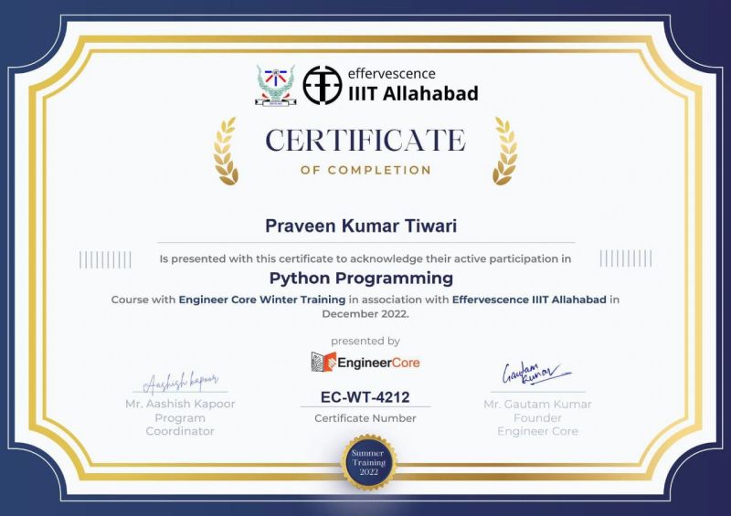 Praveen Kumar Tiwari on LinkedIn: #python #programming #engineercore Praveen Kumar Tiwari on LinkedIn: #python #programming #engineercore
