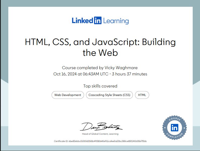 Vicky Waghmare on LinkedIn: #webdevelopment #html #css #java # ... Vicky Waghmare on LinkedIn: #webdevelopment #html #css #java # ...
