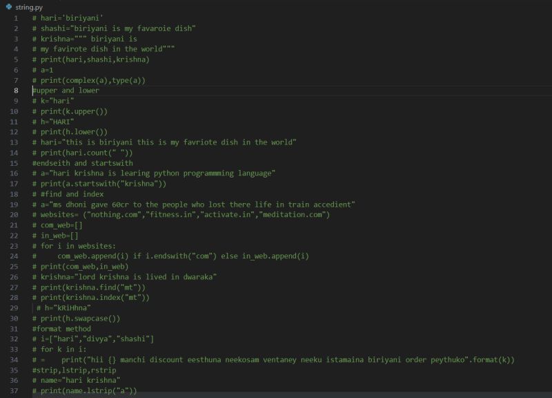 Hari Krishna on LinkedIn: Task 13 practice string and string methods ... Hari Krishna on LinkedIn: Task 13 practice string and string methods ...