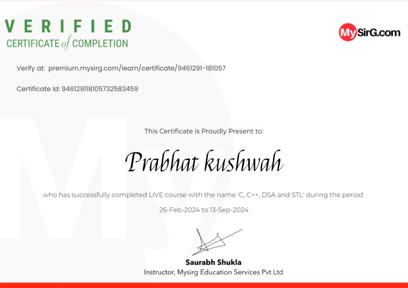 Prabhat Kushwah on LinkedIn: #programming #c #cpp #datastructures # ... Prabhat Kushwah on LinkedIn: #programming #c #cpp #datastructures # ...