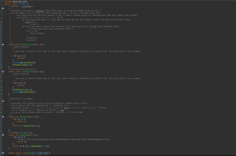 Srivatsan V on LinkedIn: #recursion #dsa Srivatsan V on LinkedIn: #recursion #dsa