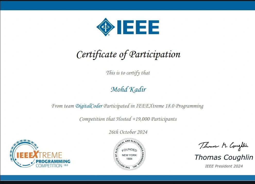 #ieee #ieeextreme #hackathon #codingchallenge #techinnovation… | Mohd kadir #ieee #ieeextreme #hackathon #codingchallenge #techinnovation… | Mohd kadir