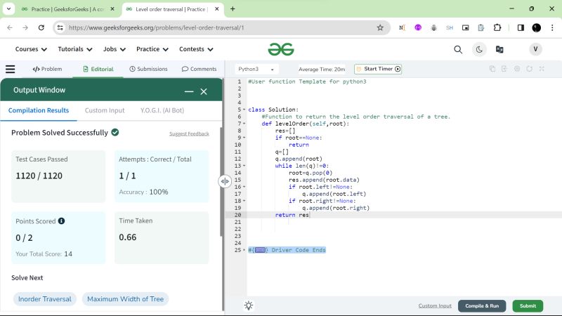 Day 71 of the 100daysofcode challenge: tree traversal | Kommuri Venkata ... Day 71 of the 100daysofcode challenge: tree traversal | Kommuri Venkata ...