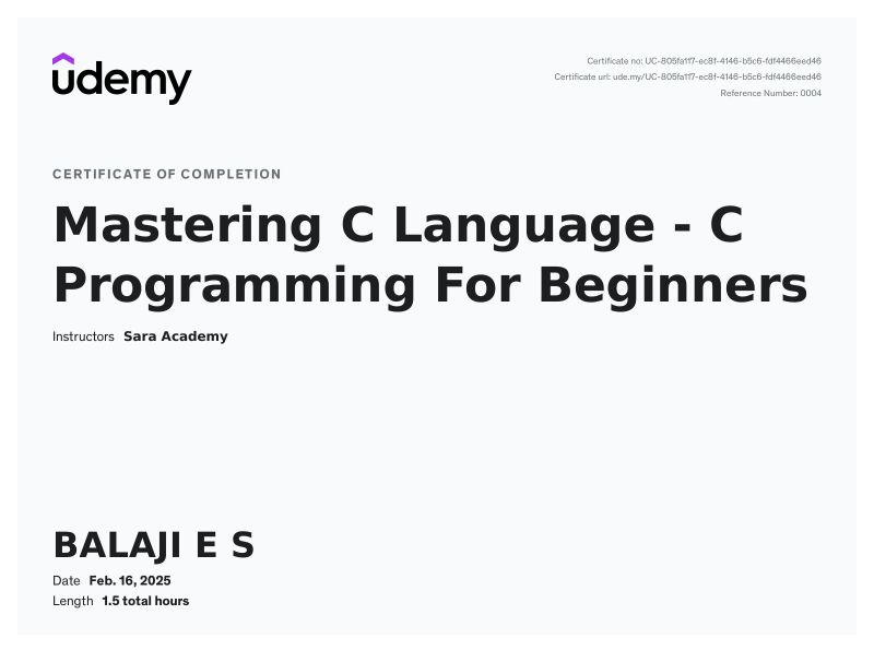 BALAJI E S BME student on LinkedIn: #keeplearning #programming # ... BALAJI E S BME student on LinkedIn: #keeplearning #programming # ...
