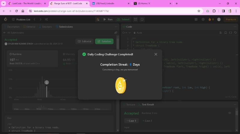 LeetCode Challenge: Solving daily problem (Day_8) | Shubham Kumar Singh ... LeetCode Challenge: Solving daily problem (Day_8) | Shubham Kumar Singh ...