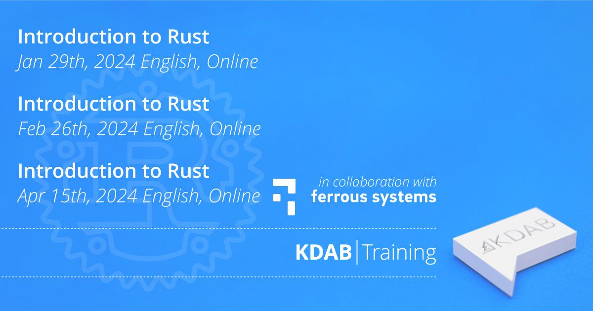 KDAB on LinkedIn: #rust #training #rustlang KDAB on LinkedIn: #rust #training #rustlang