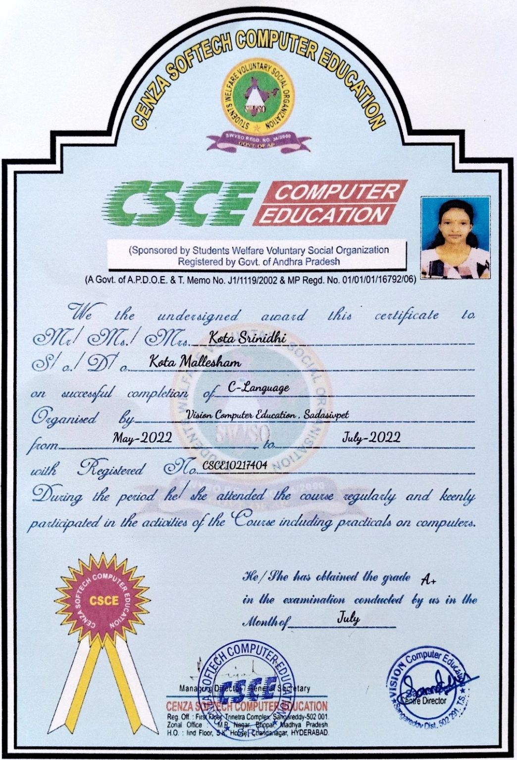 #cprogramming #certificate #learning #visioncomputereducation… | Kota ... #cprogramming #certificate #learning #visioncomputereducation… | Kota ...
