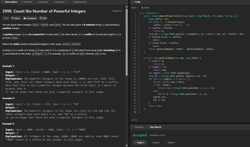 #100daysofcode #100daysofcode #leetcode #digitdp #smartcounting ... #100daysofcode #100daysofcode #leetcode #digitdp #smartcounting ...