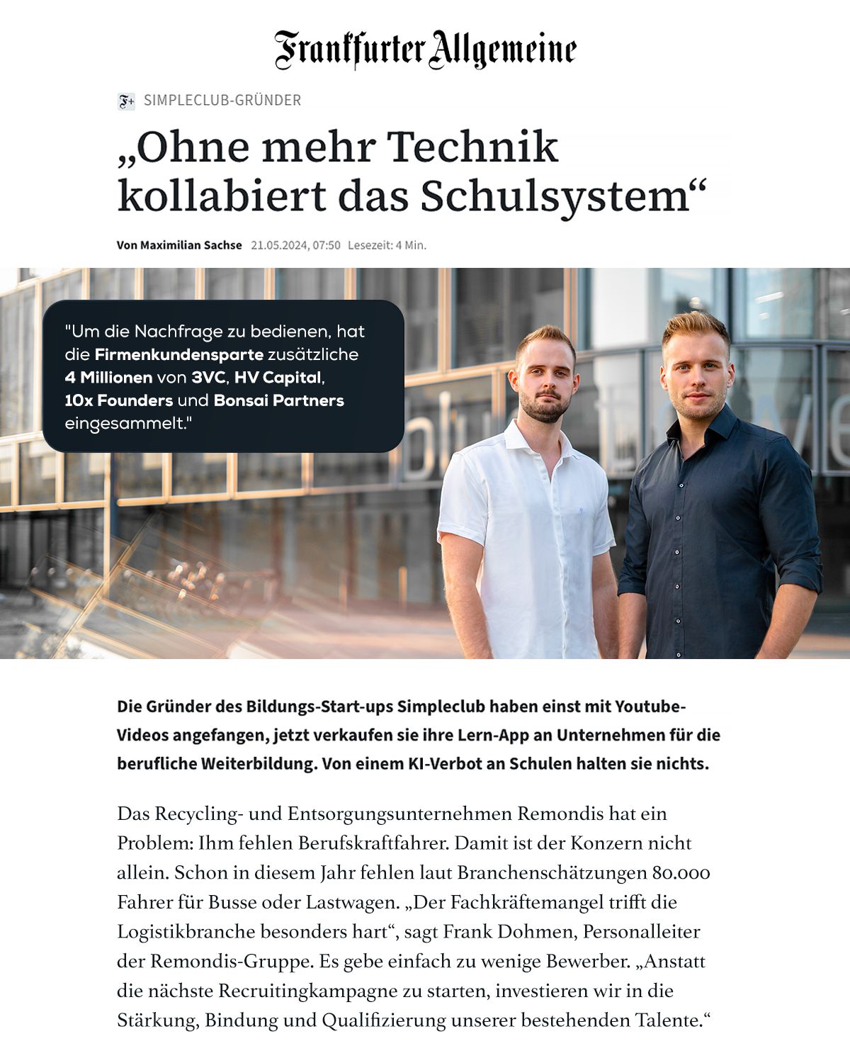simpleclub auf LinkedIn: #investment #b2bwachstum #digitaleausbildung # ... simpleclub auf LinkedIn: #investment #b2bwachstum #digitaleausbildung # ...