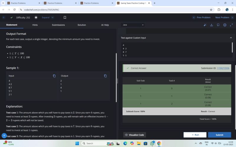 #100daysofcode #160daysofcode #codechef #codingchallenge # ... #100daysofcode #160daysofcode #codechef #codingchallenge # ...
