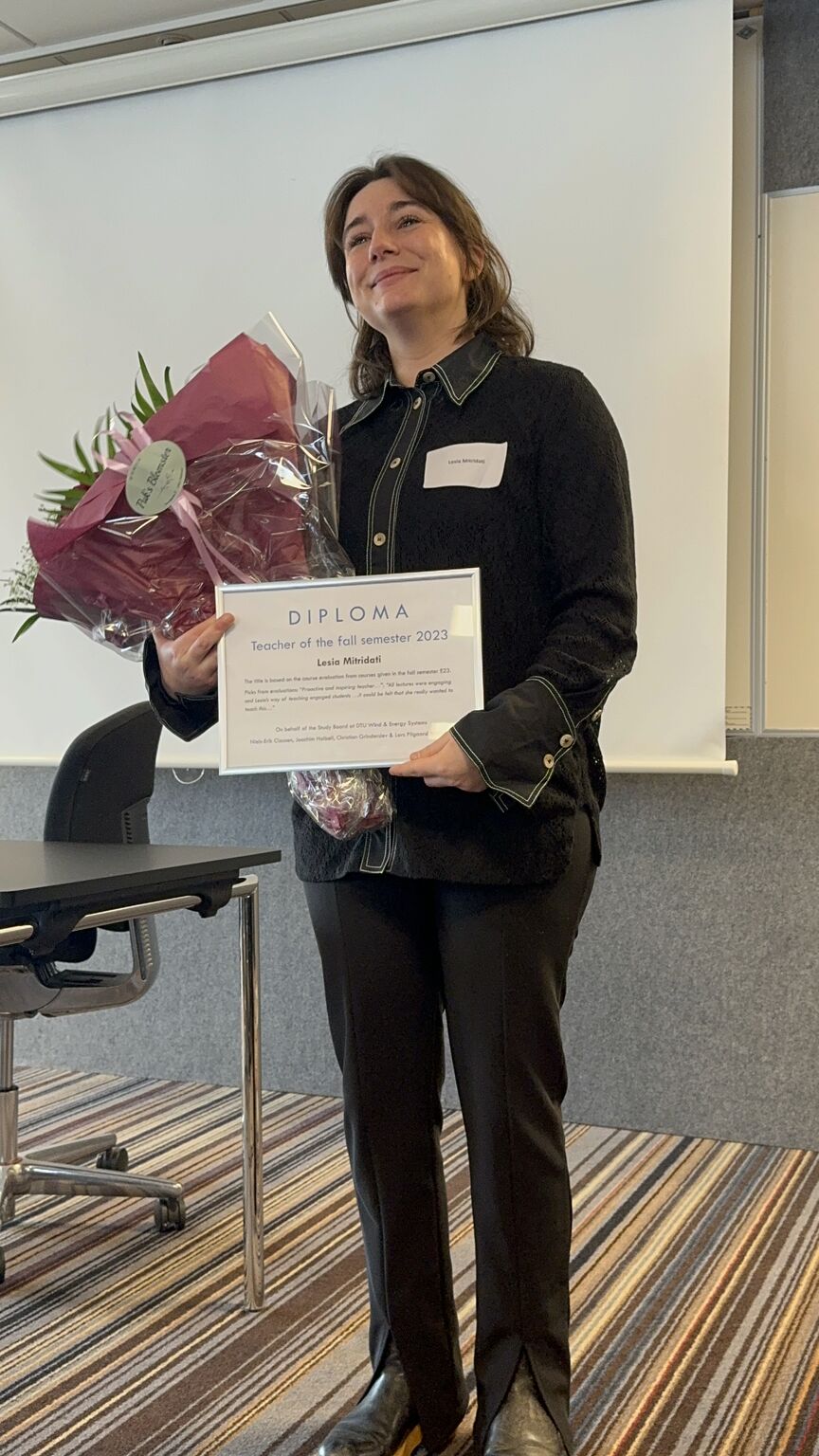 DTU Wind and Energy Systems on LinkedIn: Lesia Mitridati received the ... DTU Wind and Energy Systems on LinkedIn: Lesia Mitridati received the ...