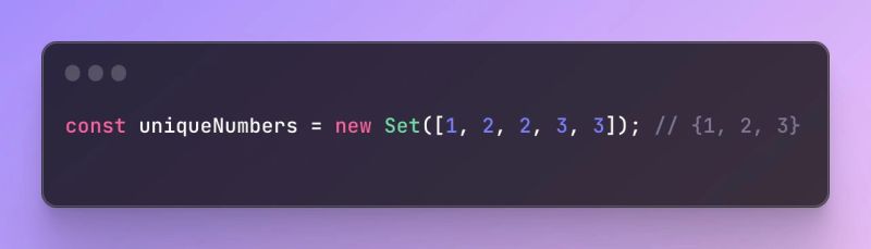 💡 JavaScript Tip: Set Data Structure: Utilize the `Set` data structure ... 💡 JavaScript Tip: Set Data Structure: Utilize the `Set` data structure ...