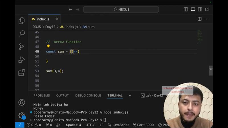 #webdev #coderarmy #180daysofcode #javascript | Om Kadam #webdev #coderarmy #180daysofcode #javascript | Om Kadam