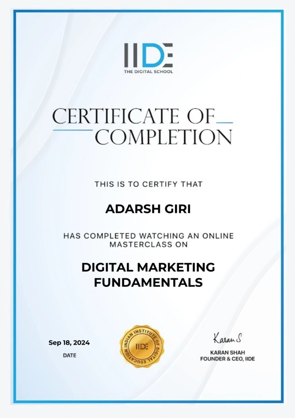 Adarsh Giri on LinkedIn: Attending the Digital Marketing Workshop ... Adarsh Giri on LinkedIn: Attending the Digital Marketing Workshop ...